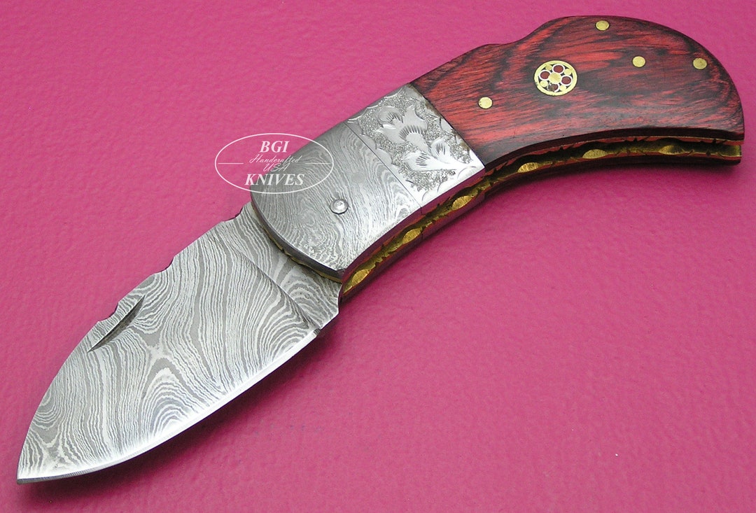 BELOW COST Plus 50% off Sale Bgiknivesusa Damascus Steel Pakkawood ...