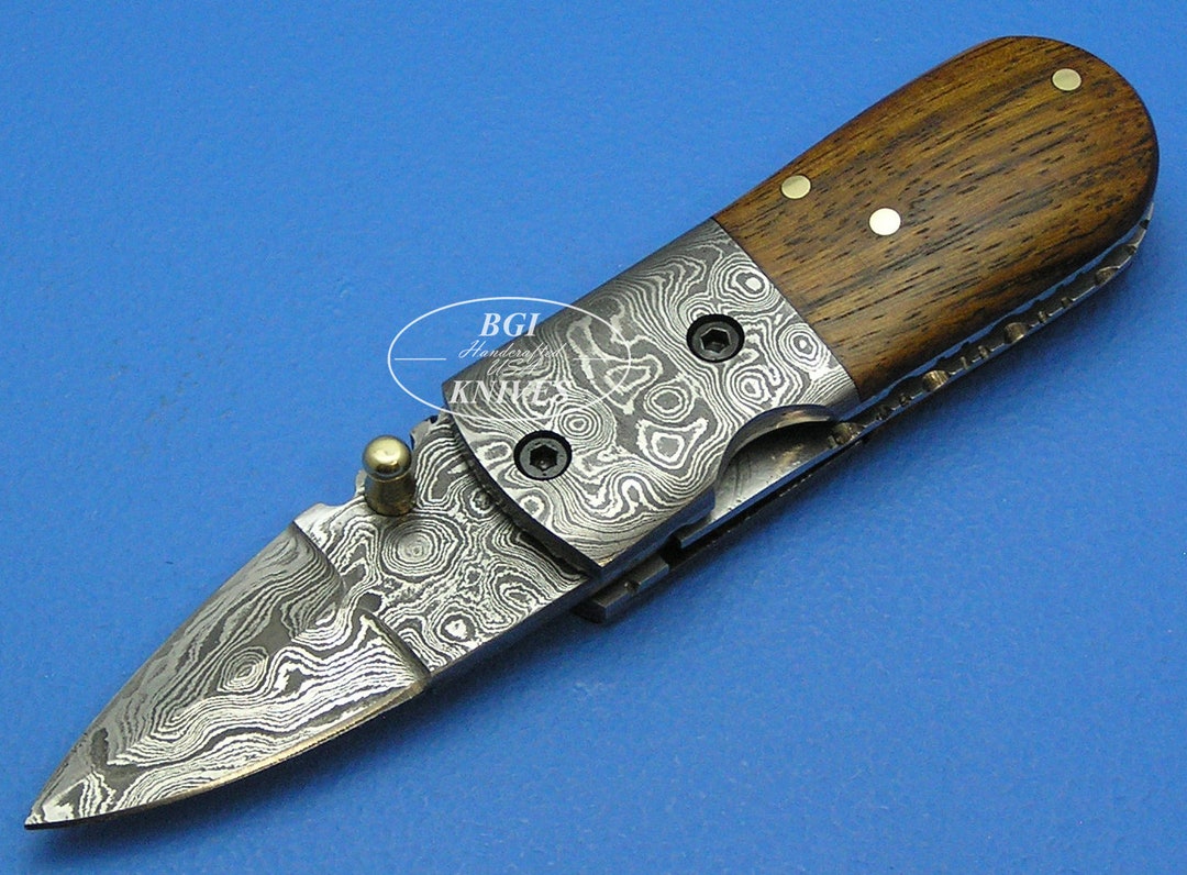 50% off Sale Bgiknivesusa Damascus Steel Rosewood 2 Inch Small Blade ...