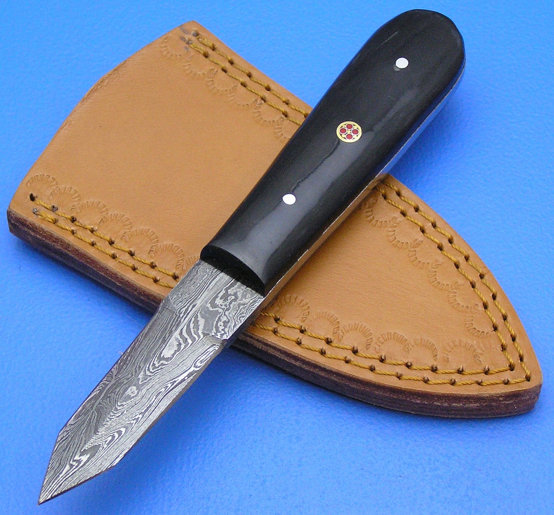 BELOW COST Plus 50% off Sale Damascus Steel Buffalo Horn Clam Oyster ...