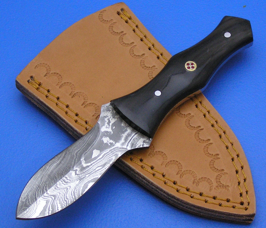 BELOW COST Plus 50% off Sale Damascus Steel Buffalo Horn Clam Oyster ...