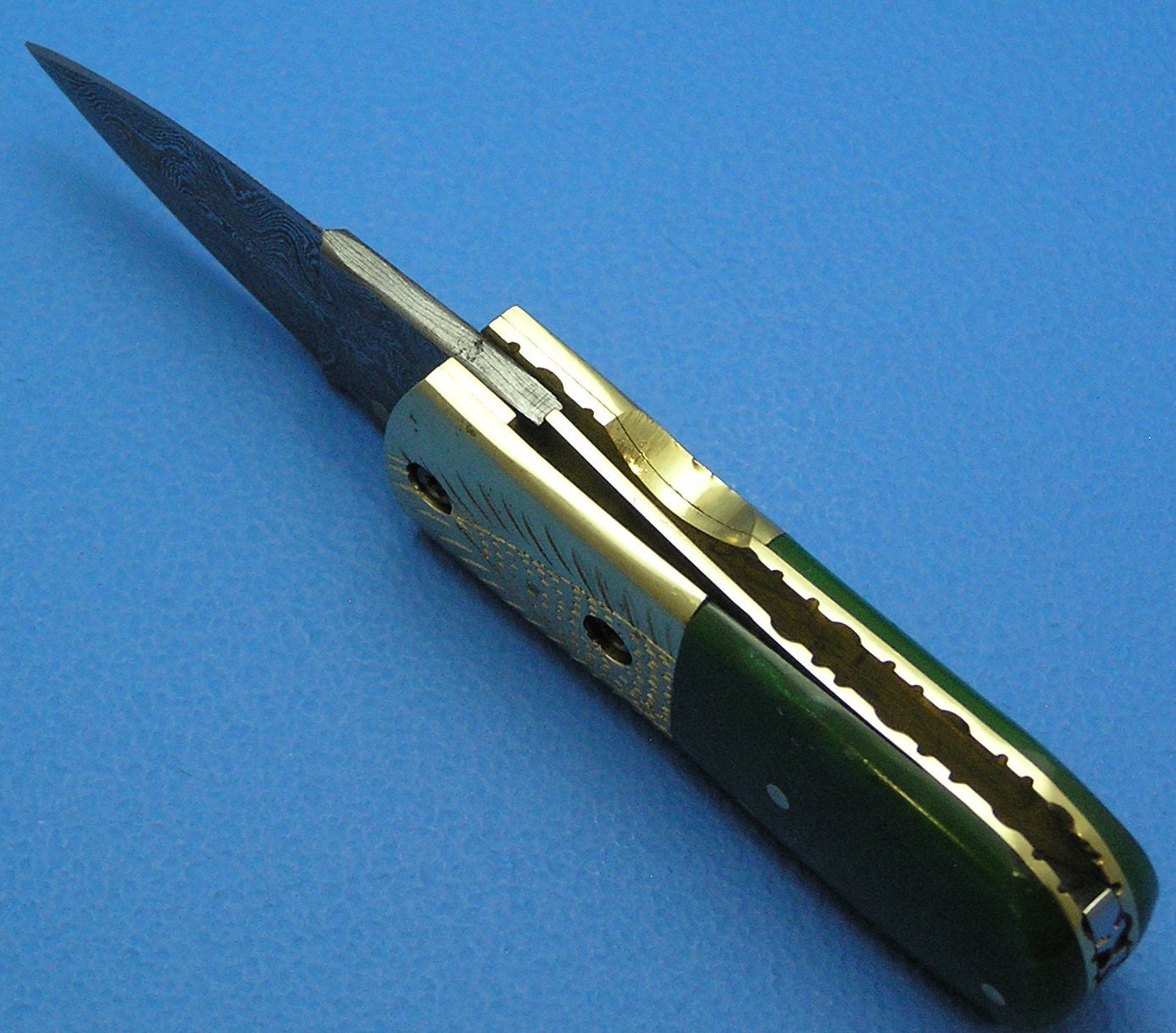 BELOW COST Plus 50% off Sale Bgiknivesusa Damascus Steel Resin Handle 2 ...