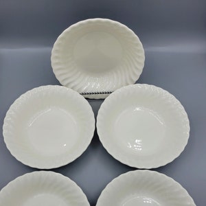 SCIO Pottery, Ohio Mid Century Whiteware Dinnerware Set of 5 White ...