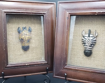 Shadow Box African Mask - Etsy