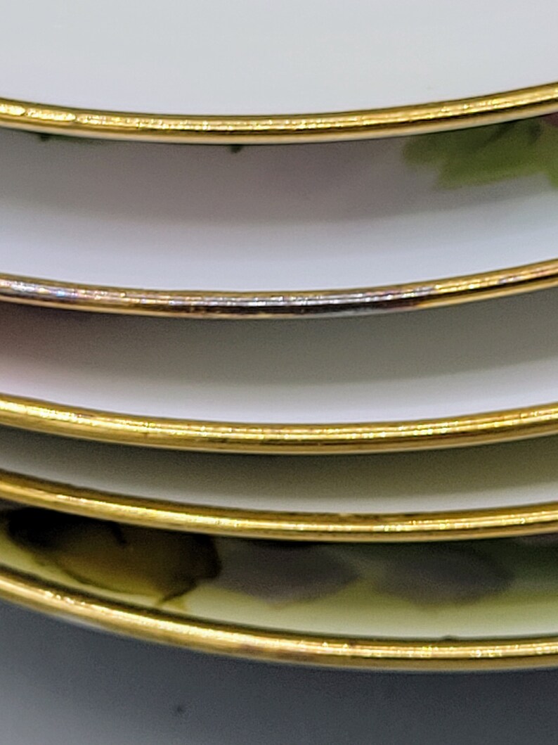 Noritake Nippon Hand Painted Luncheon Plates ~ 1911 Morimura Wreath ...