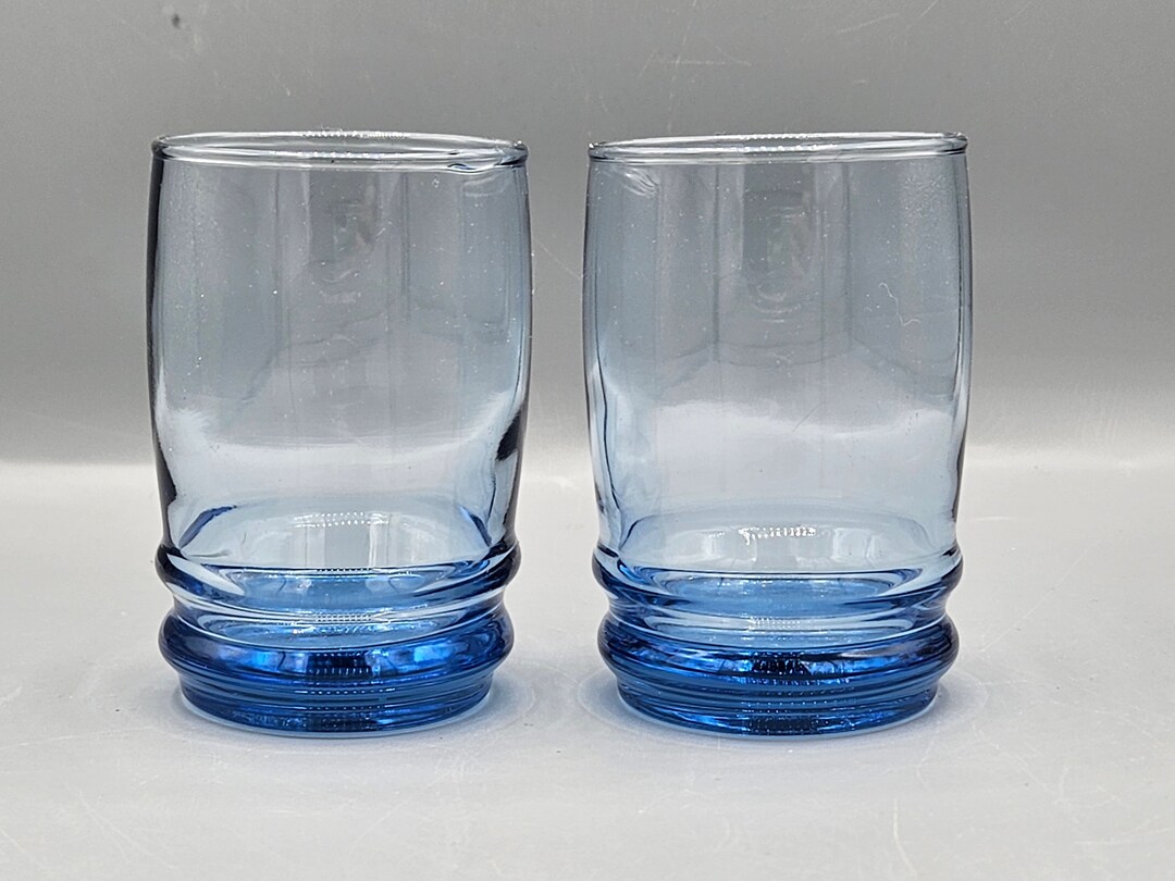 Blue Replacement Glassware You Choose: Libbey Misty Blue Optic Swirl ...