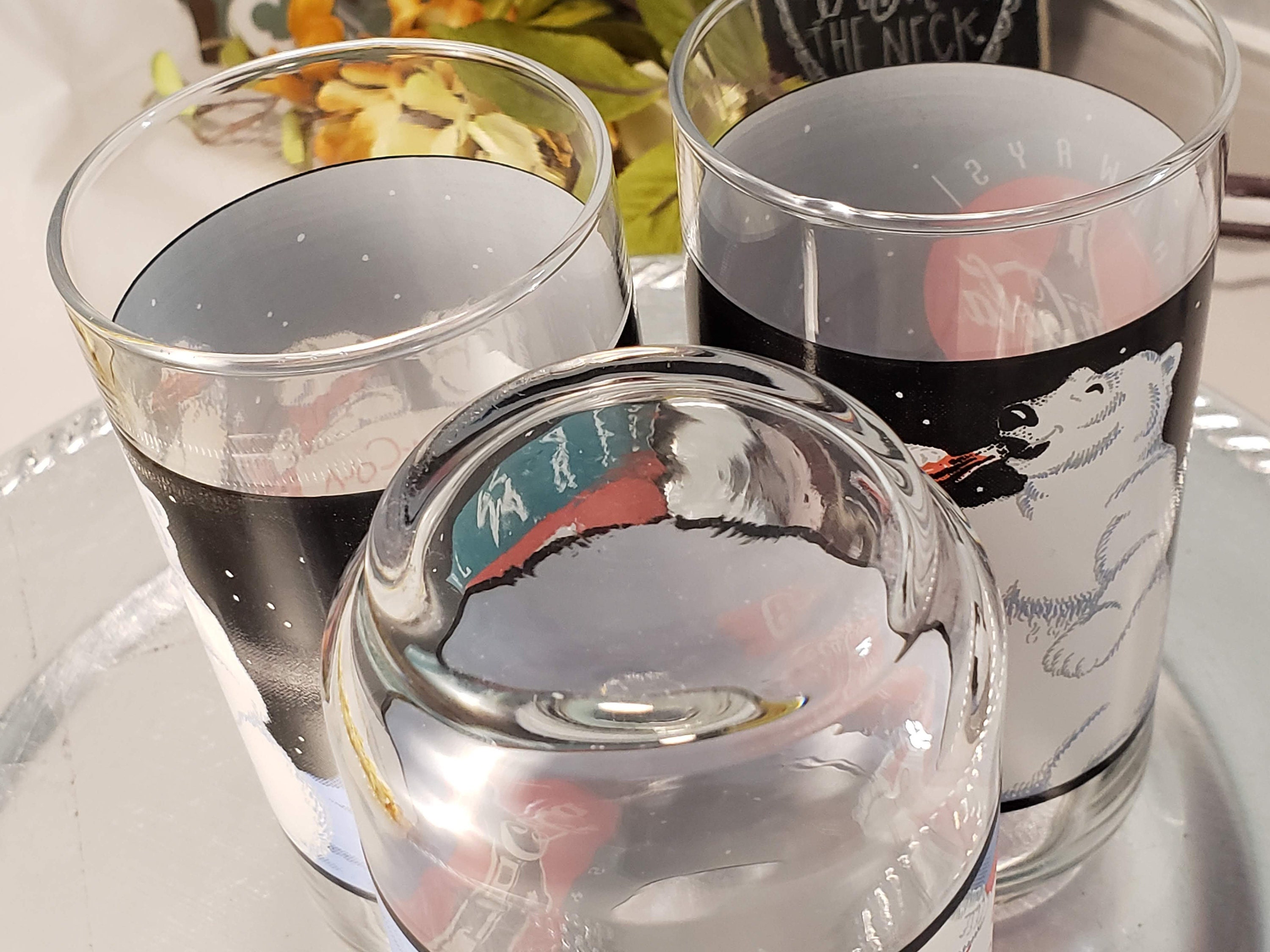 Indiana Glass Coca Cola Polar Bears Advertising Glasses ~ Coke ...