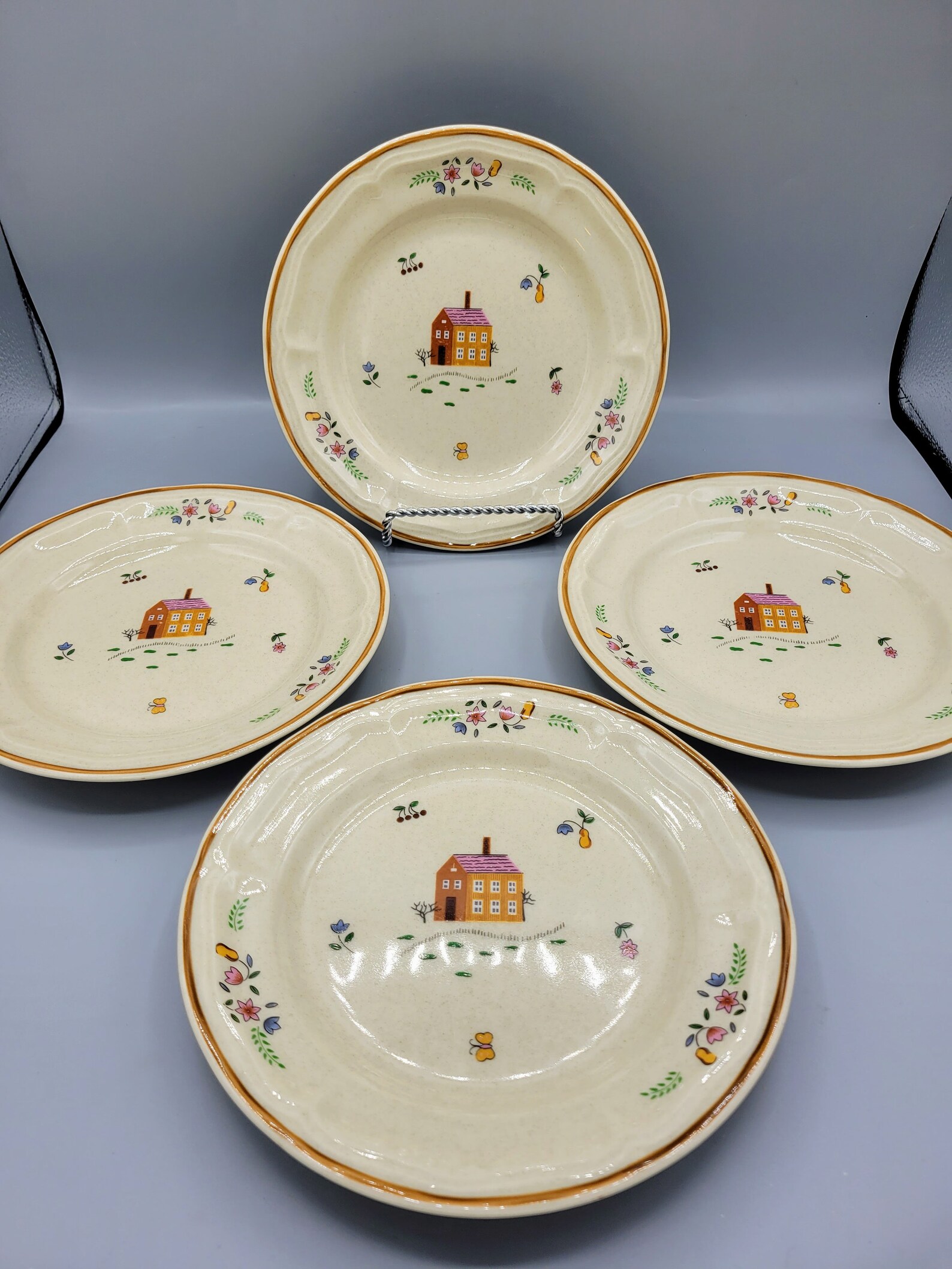 Newcor Our Country & Heirloom Retro Stoneware Dinnerware ~ Countryside ...