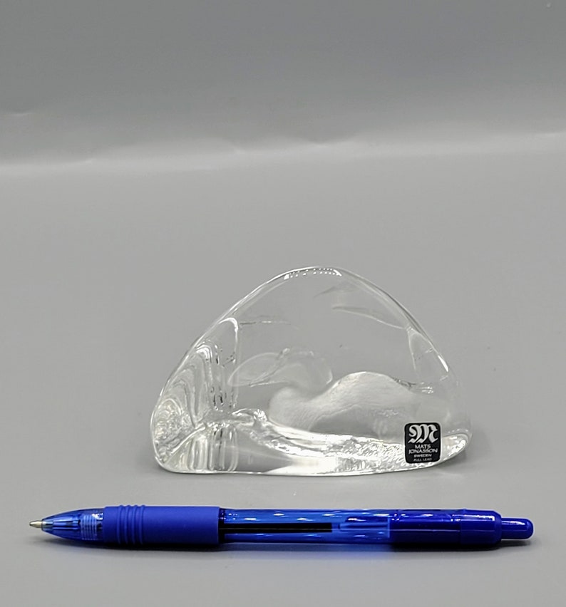 Mats Jonasson Sweden Full Lead Crystal Paperweight Mallard - Etsy