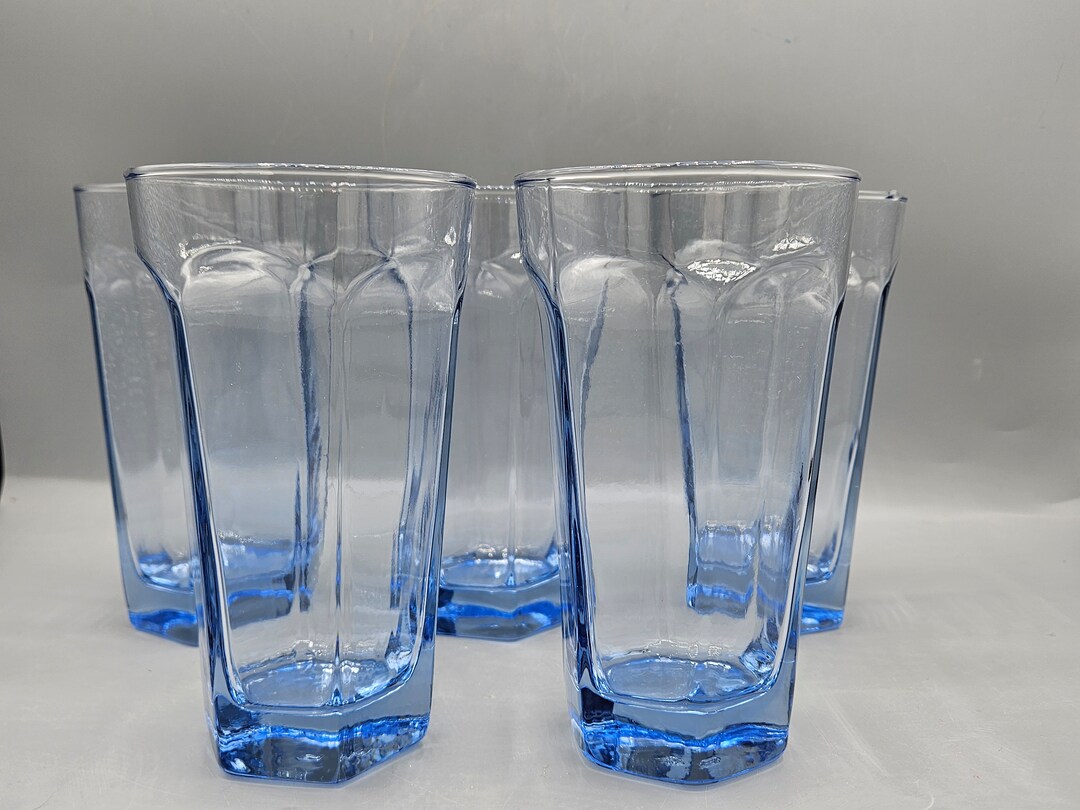 Anchor Hocking Courtney Light Blue Drinking Glasses ~ You Choose Set of ...