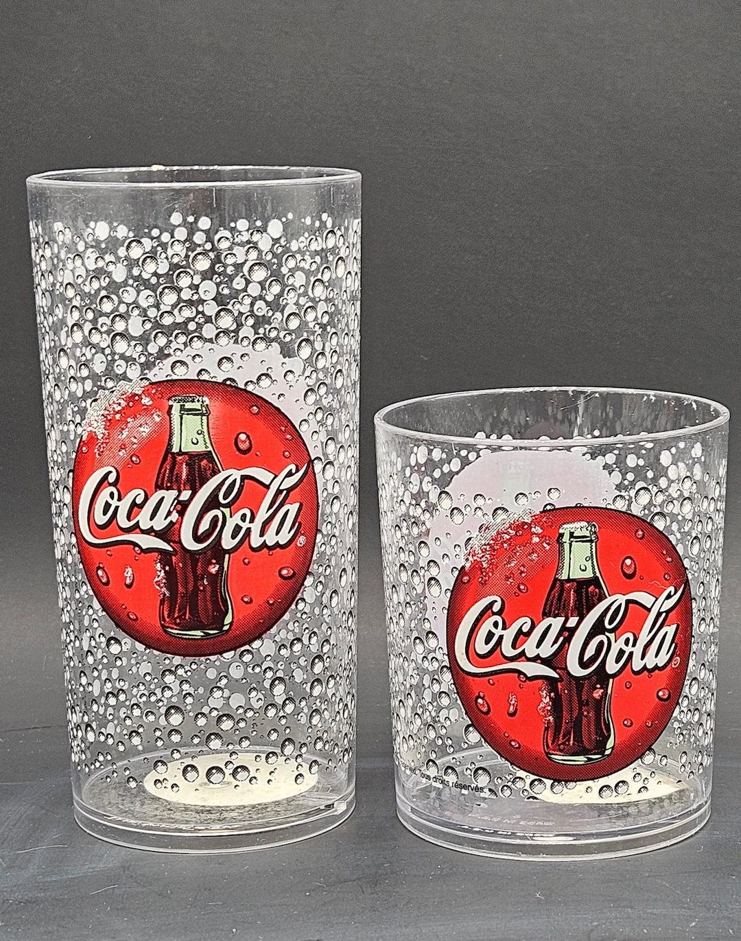 Collectible Thermo Serv Acrylic Coke Coca Cola Drinking Cups Beverage ...