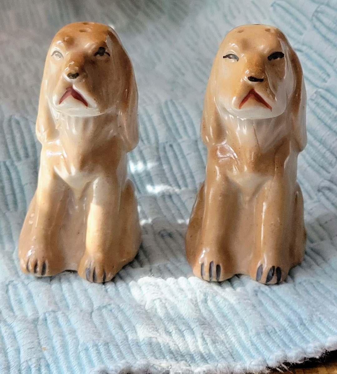 Vintage Dogs, Doggy Japanese Ceramic Salt & Pepper Shakers Set ~ YOU ...