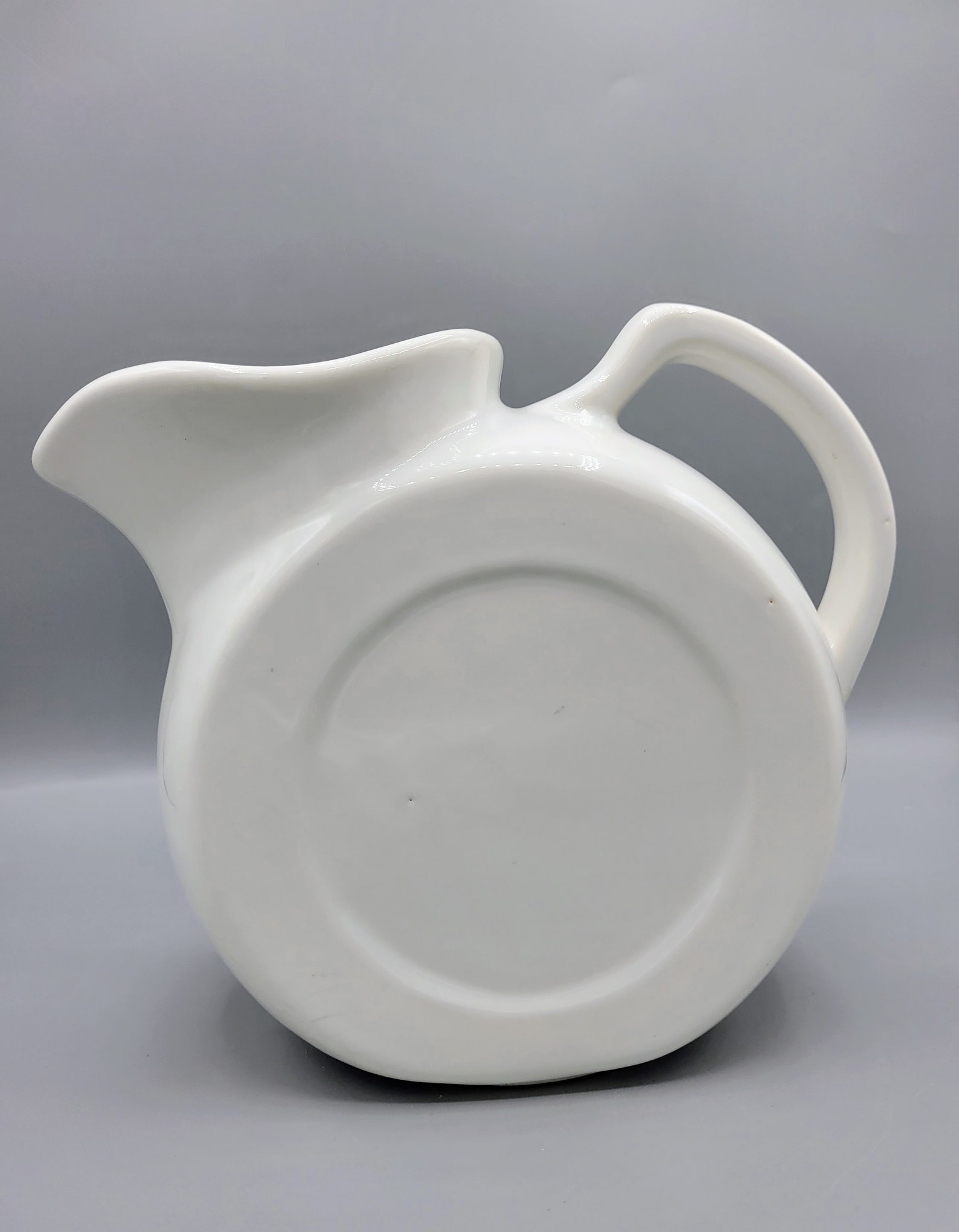 Vintage Coors China Tilted Pitcher ~ White Coorsite California Pottery ...