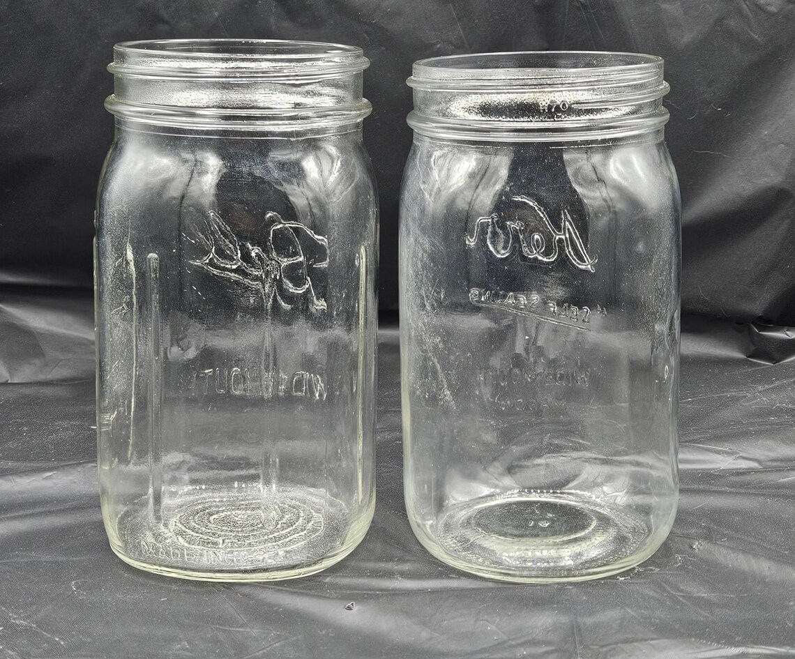 Vintage Kerr and Ball Mason Canning Jars ~ You Choose: Quart or Pint ...