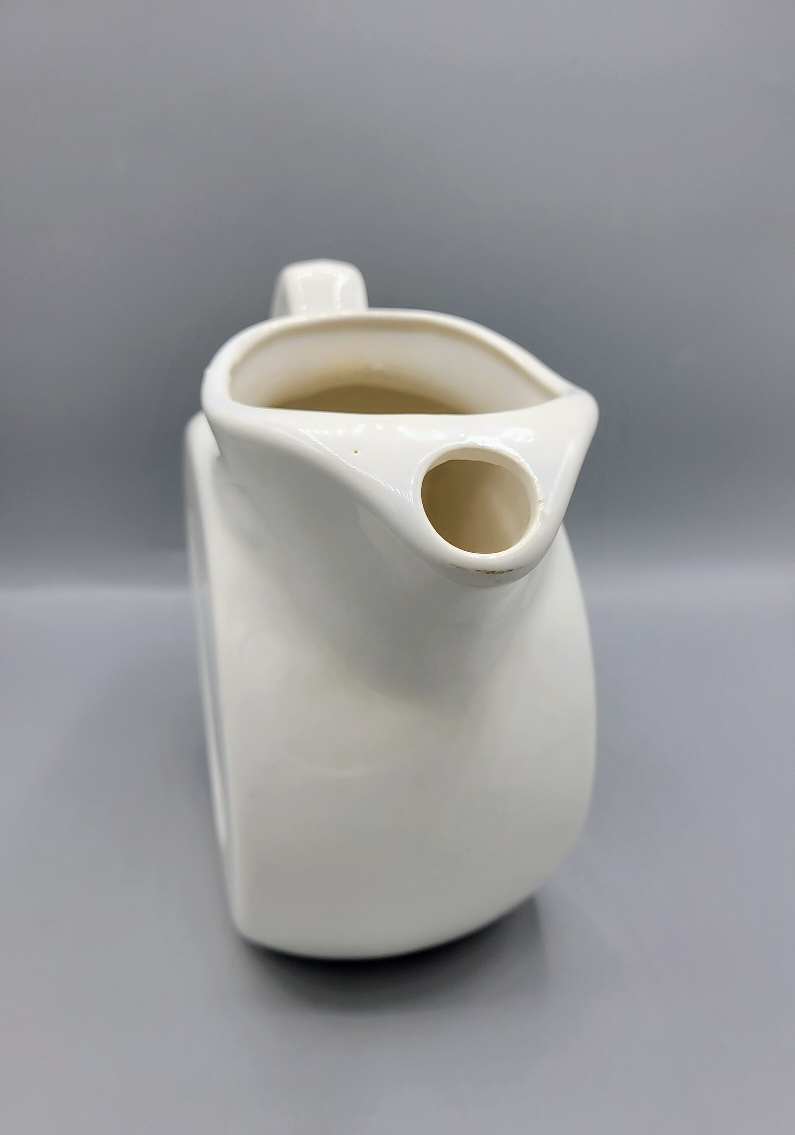 Vintage Coors China Tilted Pitcher ~ White Coorsite California Pottery ...