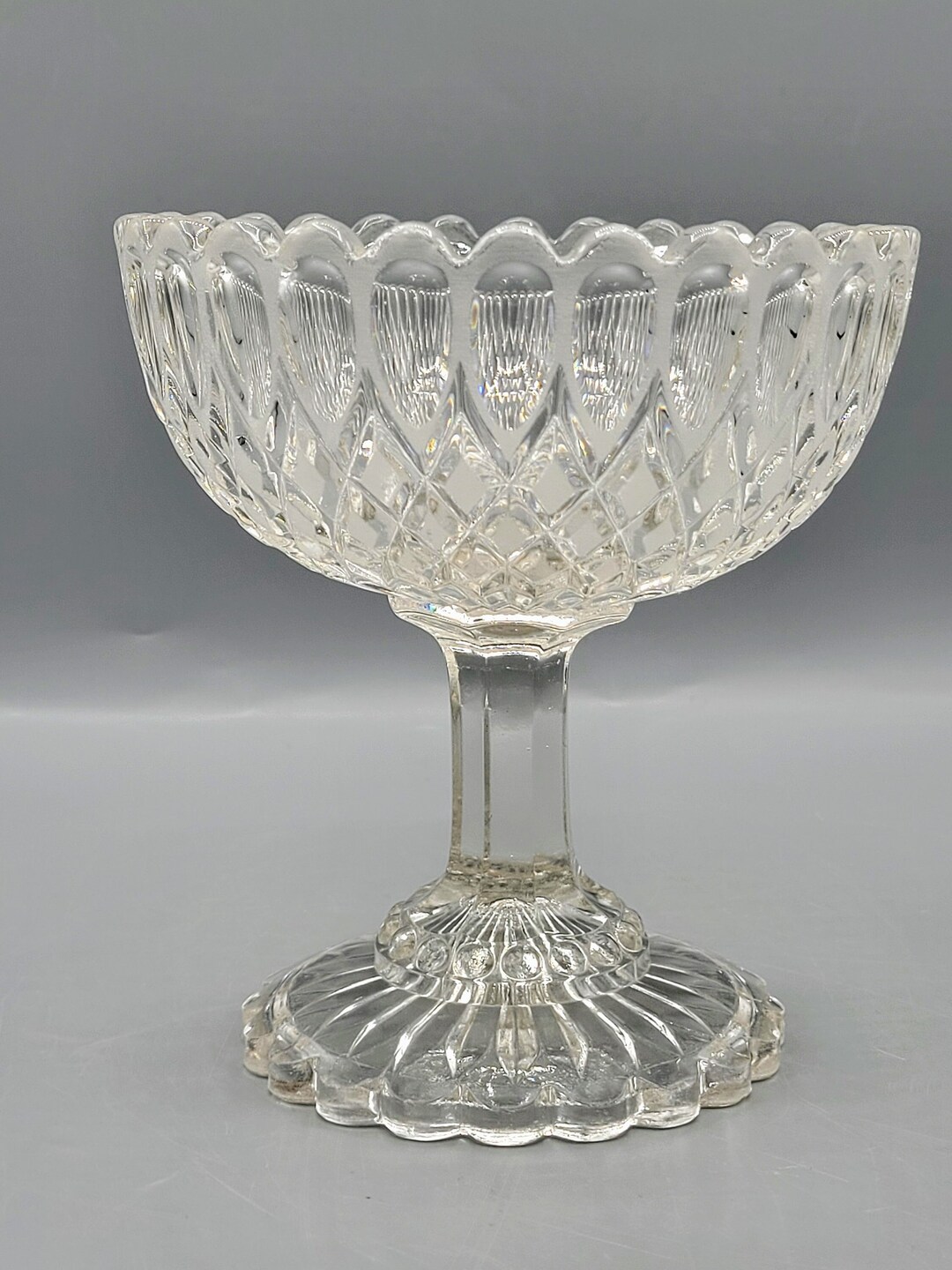 Antique George Davidson Glass Teardrop Motif Elegant English Victorian ...