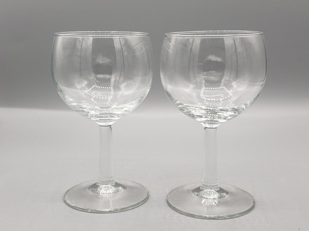 Classic Vintage Wine Glasses ~ You Choose Pair of Clear Drinking ...