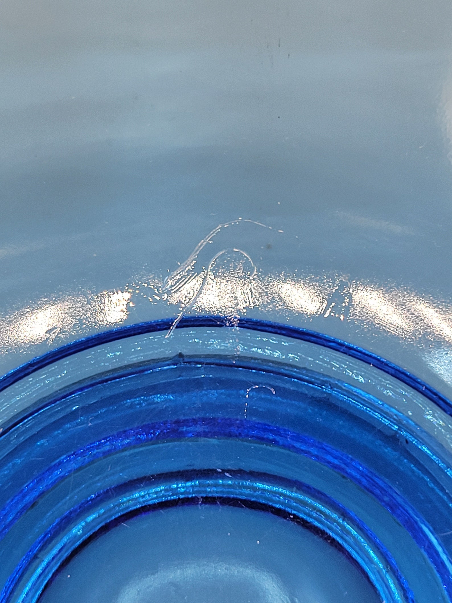 1928 Cambridge Glass Decagon Ritz Blue Bowl 9 7/8 - Etsy