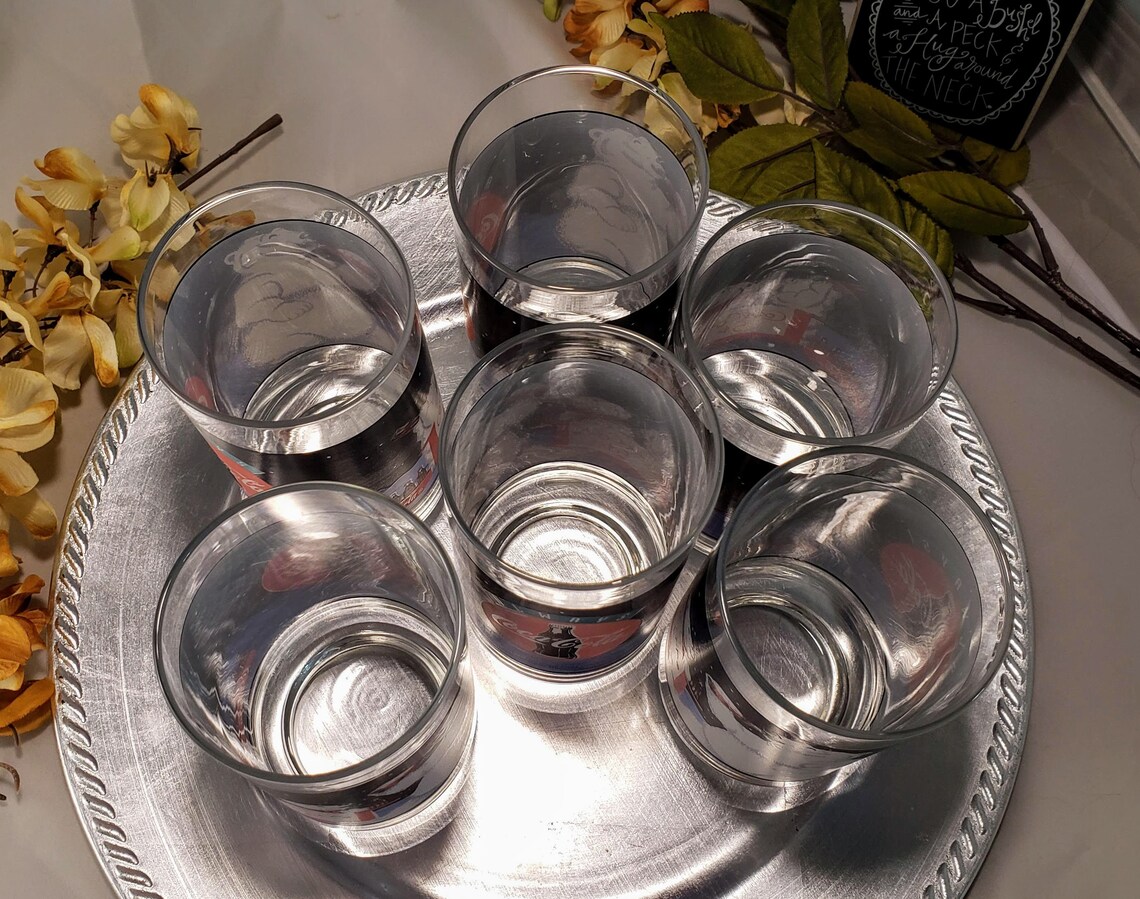 Indiana Glass Coca Cola Polar Bears Advertising Glasses ~ Coke ...
