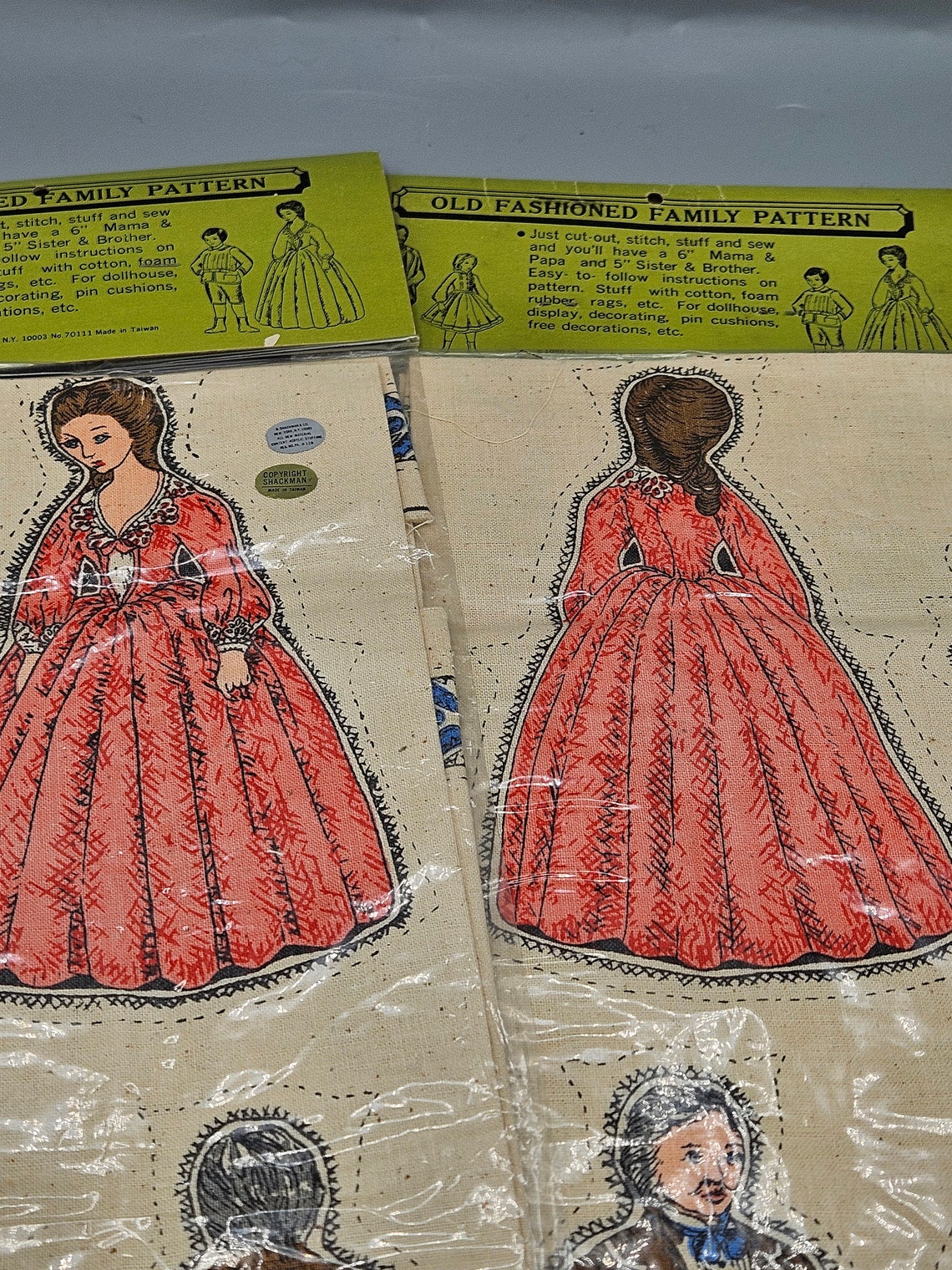 Vintage New in Package 1980 Shackman Old Fashioned Family Set or Mary ...