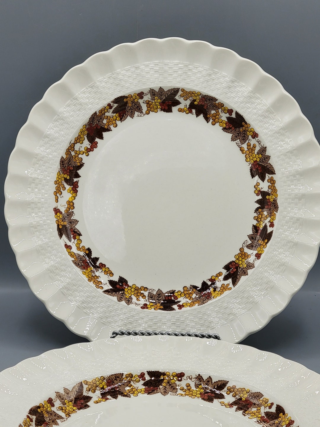 Copeland Spode Madeira Fine English China Dinnerware ~ White Embossed ...