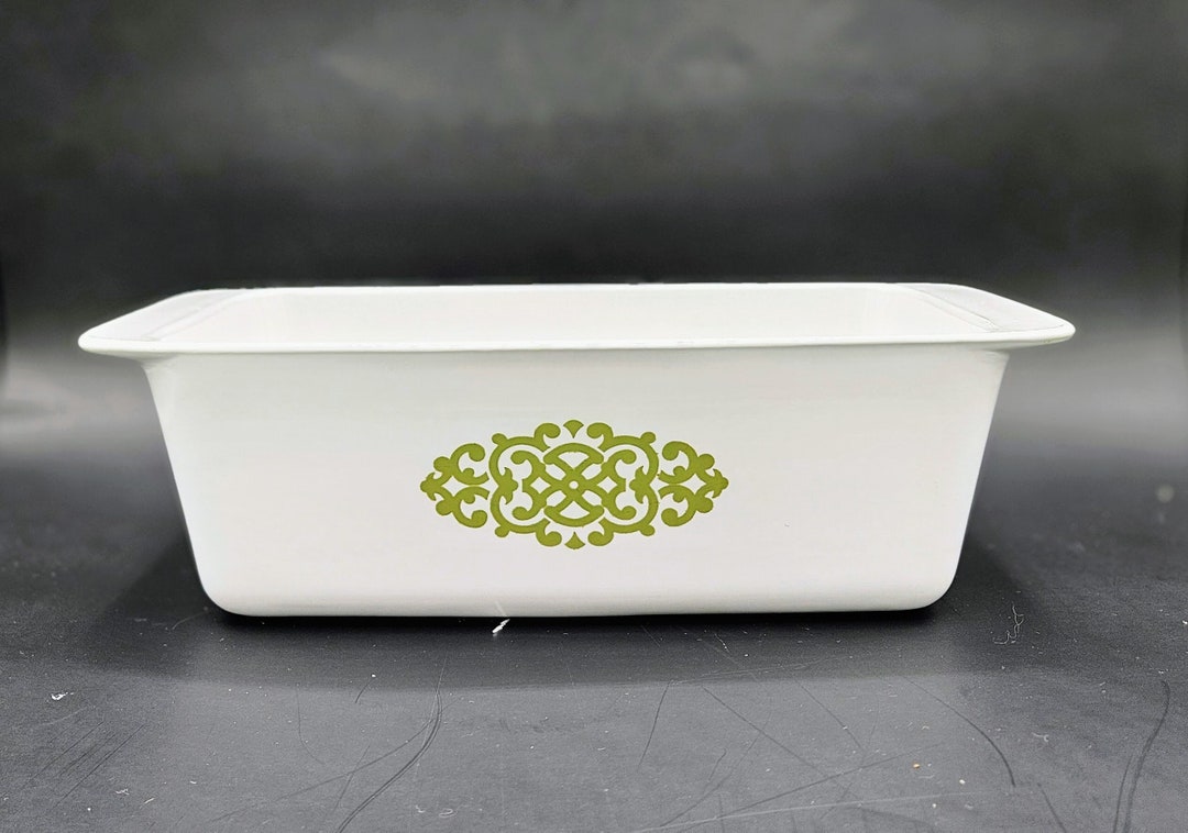 Corning Ware Shell Oil Gas Promotional Avocado Green Macrame ~ You ...