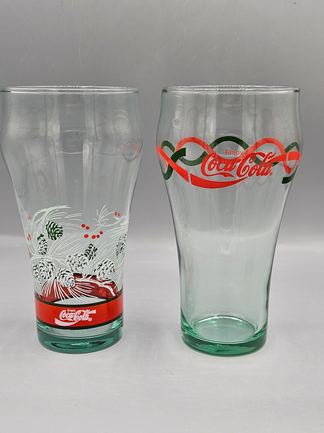 2 vasos navideños vintage coleccionables de Libbey Coca Cola: vasos ...