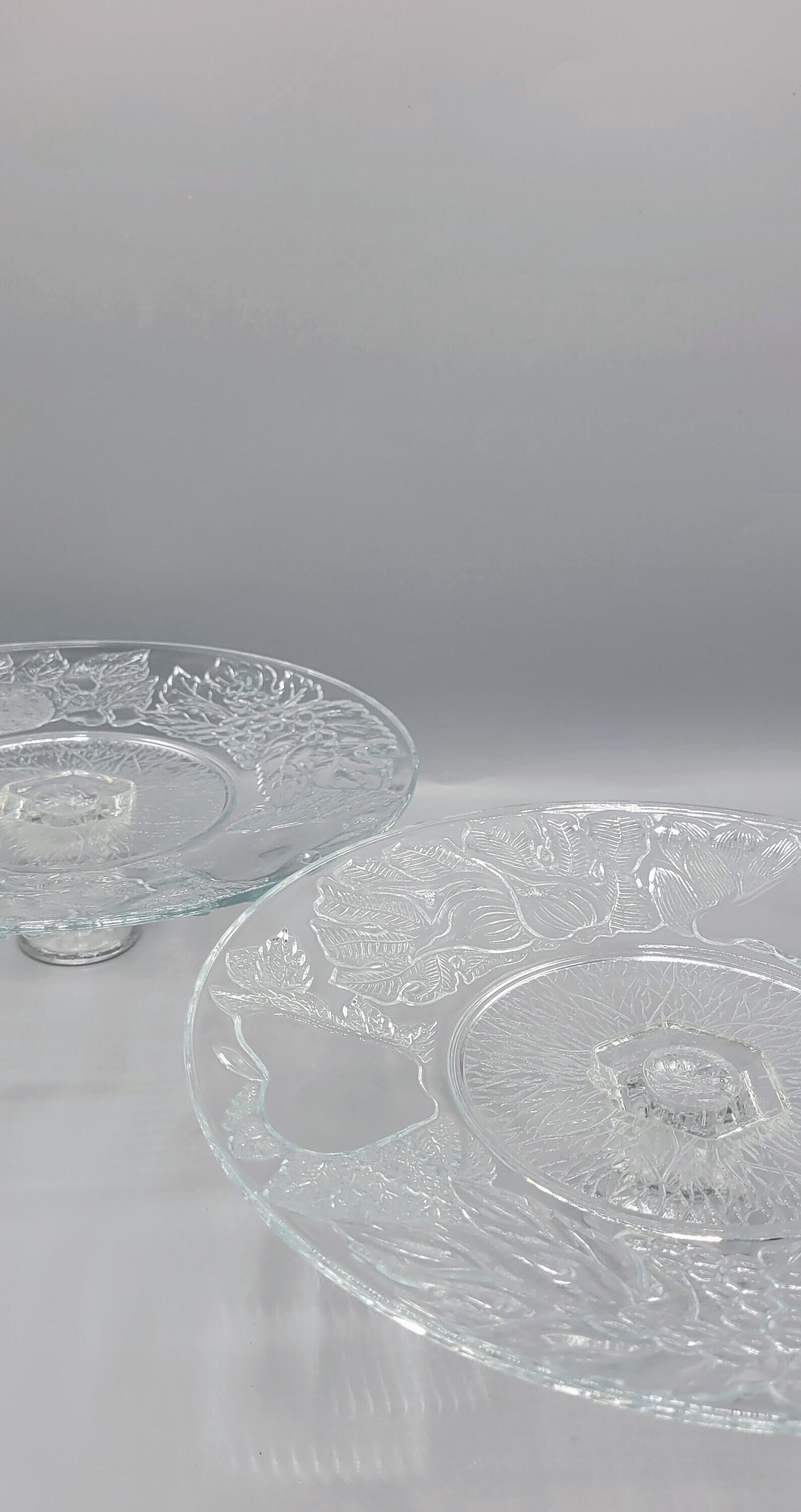Unique Converted KIG Indonesia Dinner Party Serving Platters ~ Clear ...