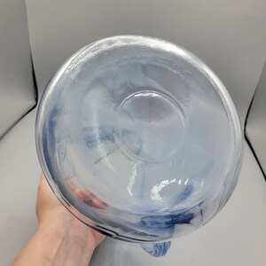 Vintage Indiana Glass Pale Blue Optic Swirl Pitcher Ice Lip Lemonade ...