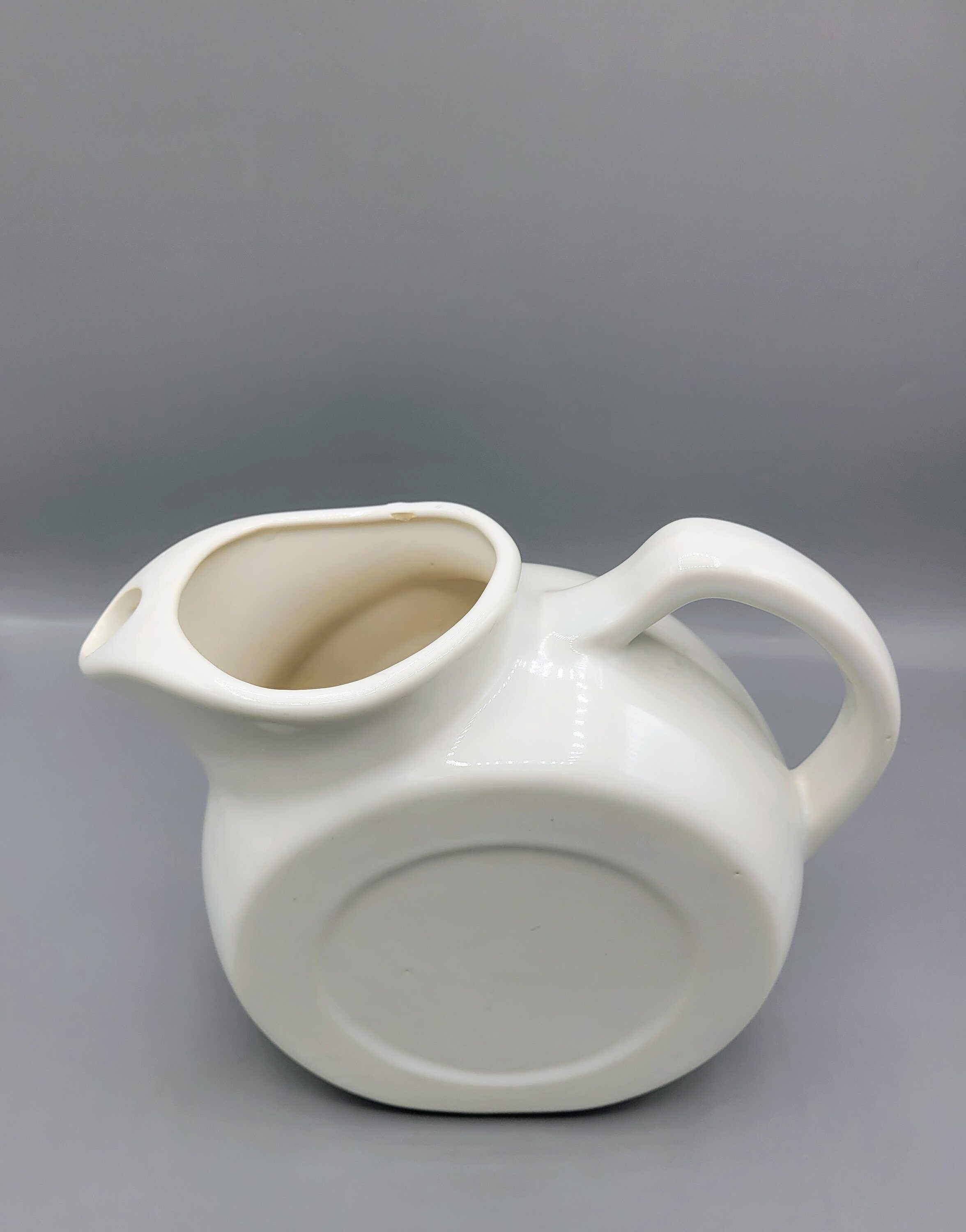Vintage Coors China Tilted Pitcher ~ White Coorsite California Pottery ...