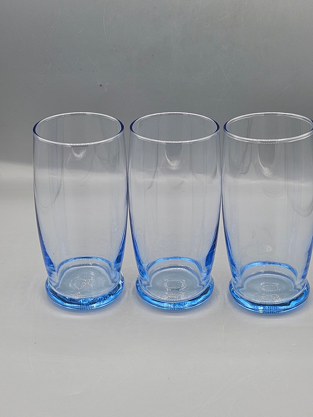 Libbey Prime Time Misty Blue Drinking Glasses ~ You Choose: Coolers or ...