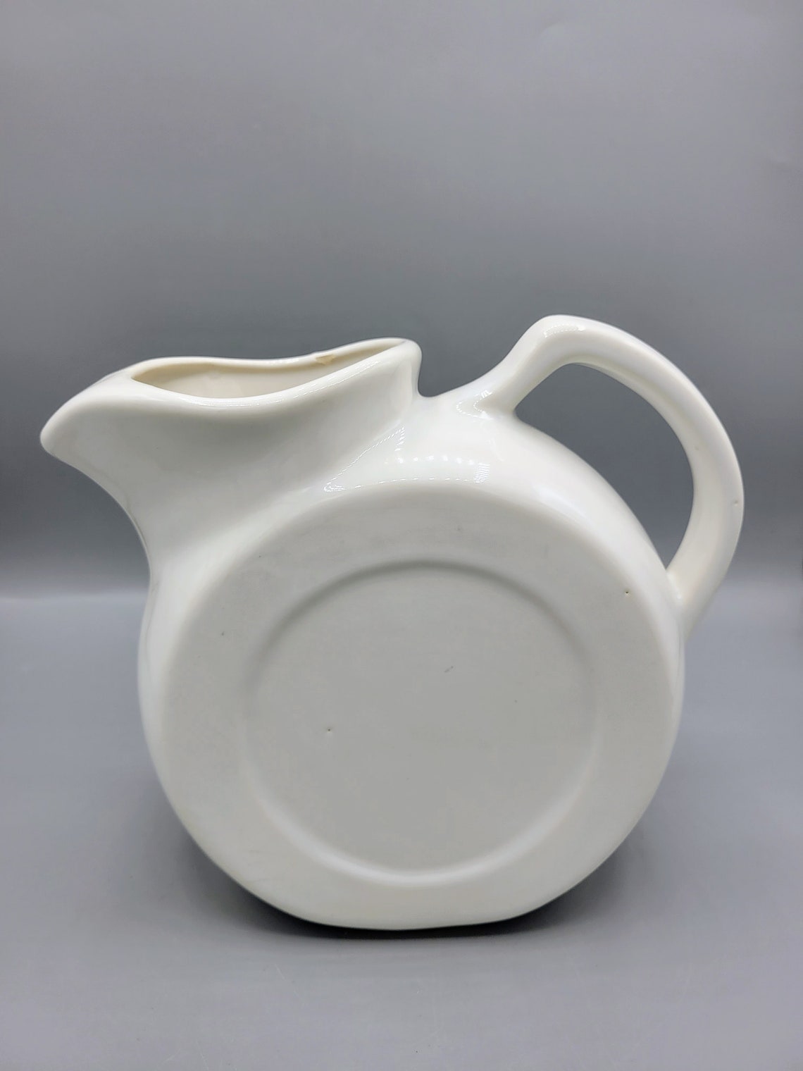 Vintage Coors China Tilted Pitcher ~ White Coorsite California Pottery ...
