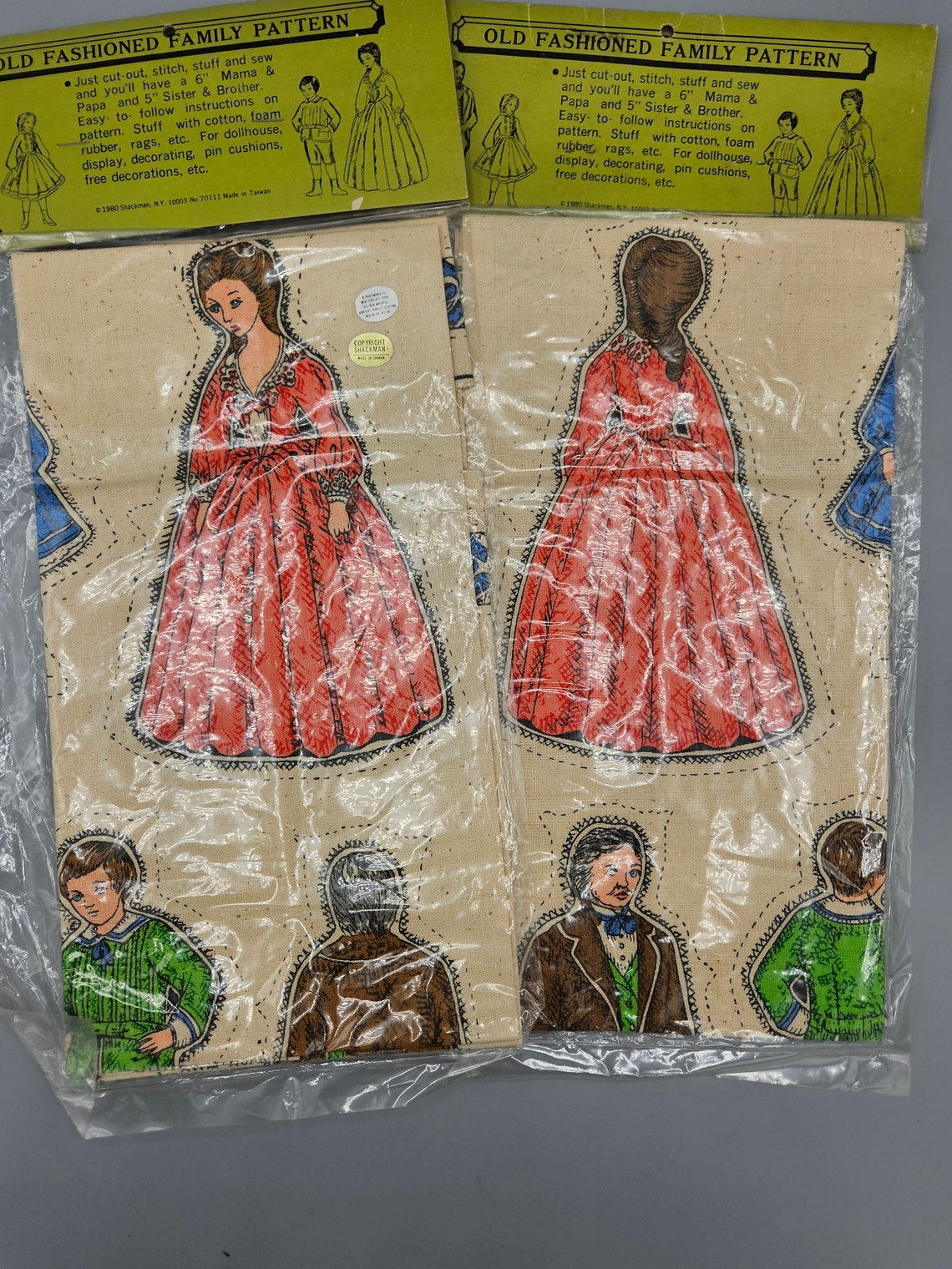 Vintage New in Package 1980 Shackman Old Fashioned Family Set or Mary ...