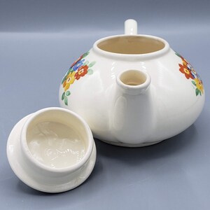 Vintage Edwin M Knowles Semi Vitreous Child's Size Teapot ~ Floral ...