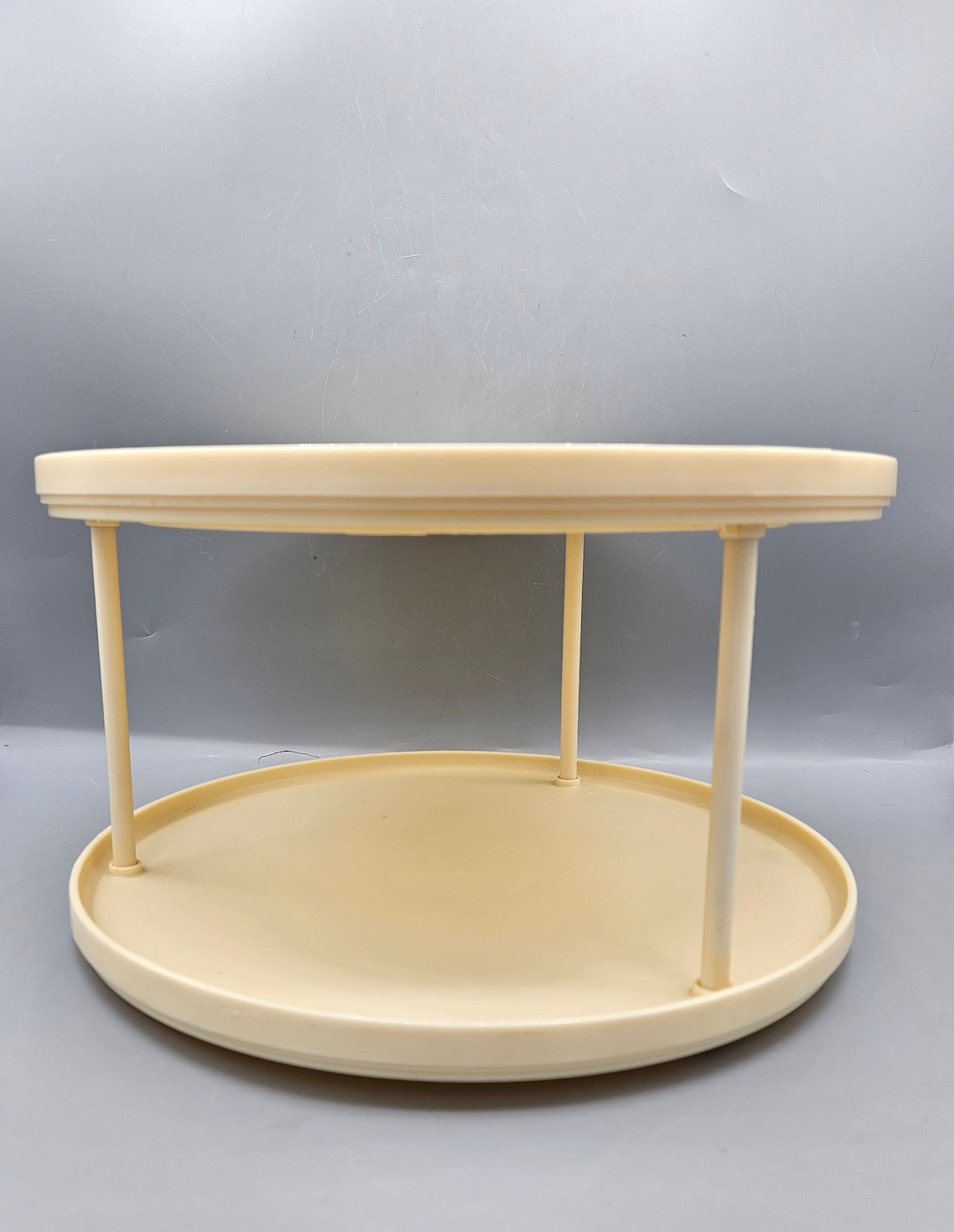Rubbermaid Vintage 2 Tier Lazy Susan ~ Cream Colored Kitchen Table ...