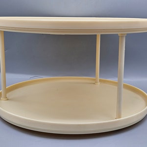 Rubbermaid Vintage 2 Tier Lazy Susan ~ Cream Colored Kitchen Table ...