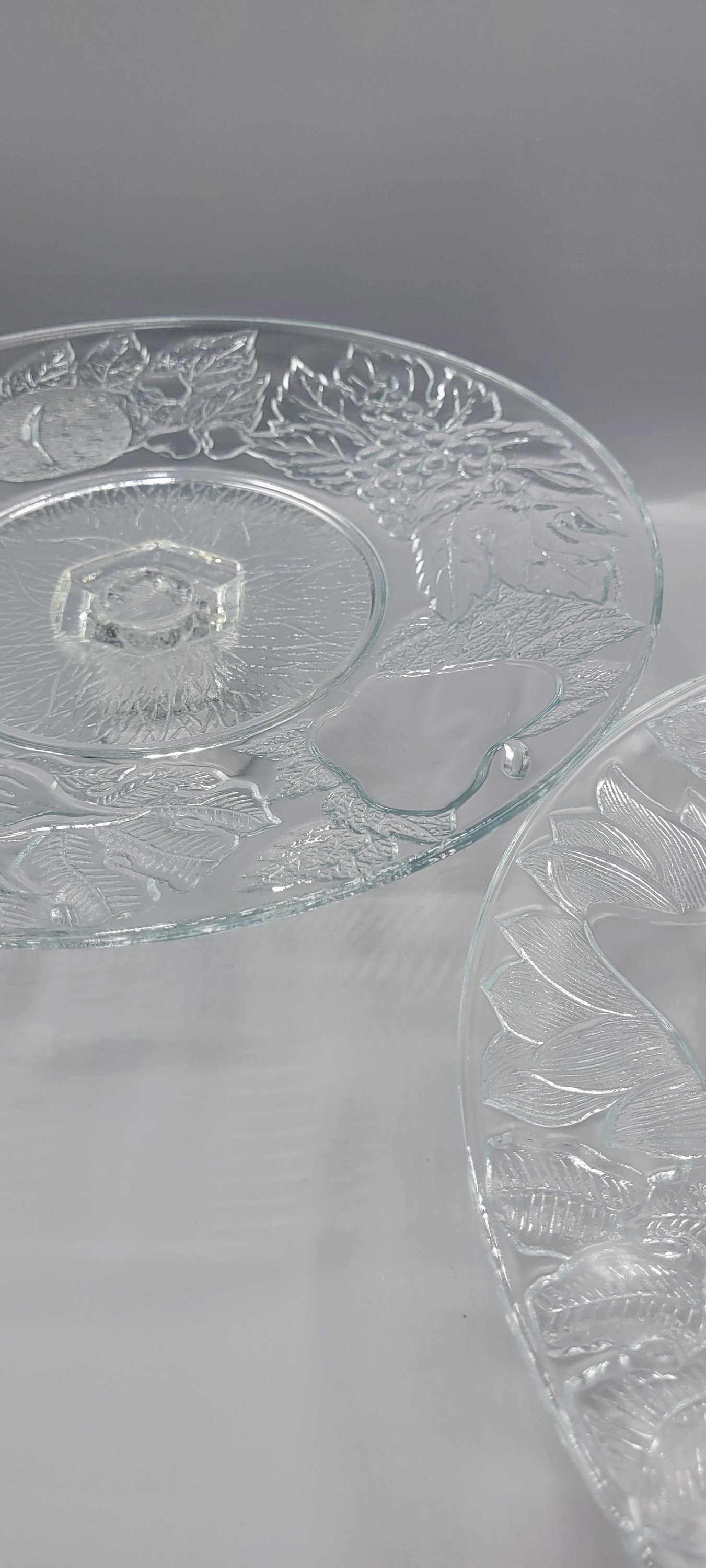 Unique Converted KIG Indonesia Dinner Party Serving Platters ~ Clear ...