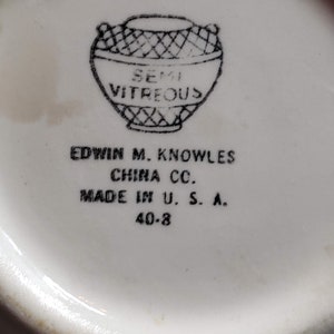 Vintage Edwin M Knowles Semi Vitreous Child's Size Teapot ~ Floral ...