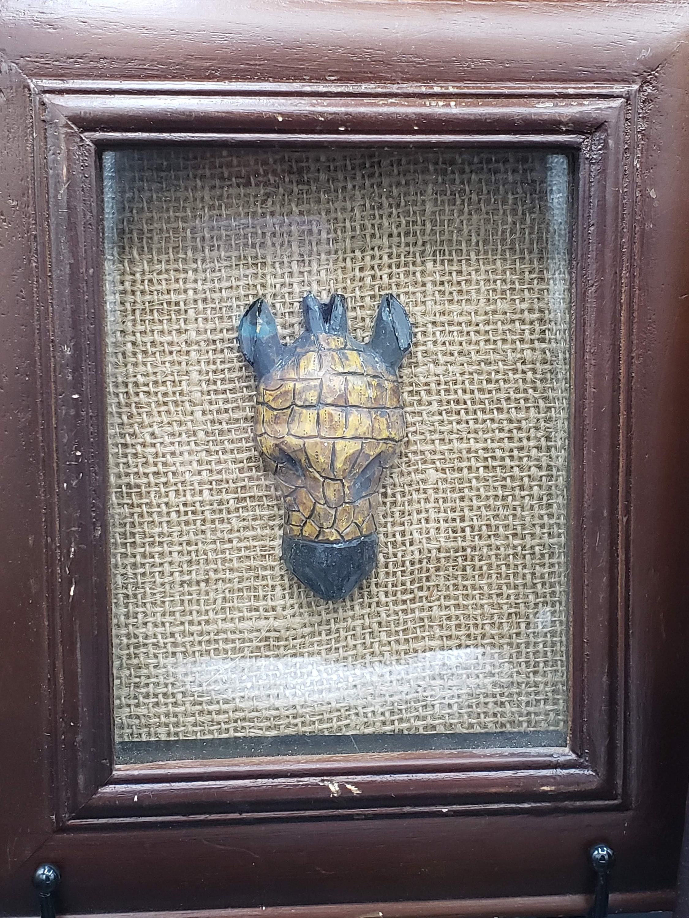 Vintage Safari Shadow Box Art Wooden Giraffe and Zebra - Etsy