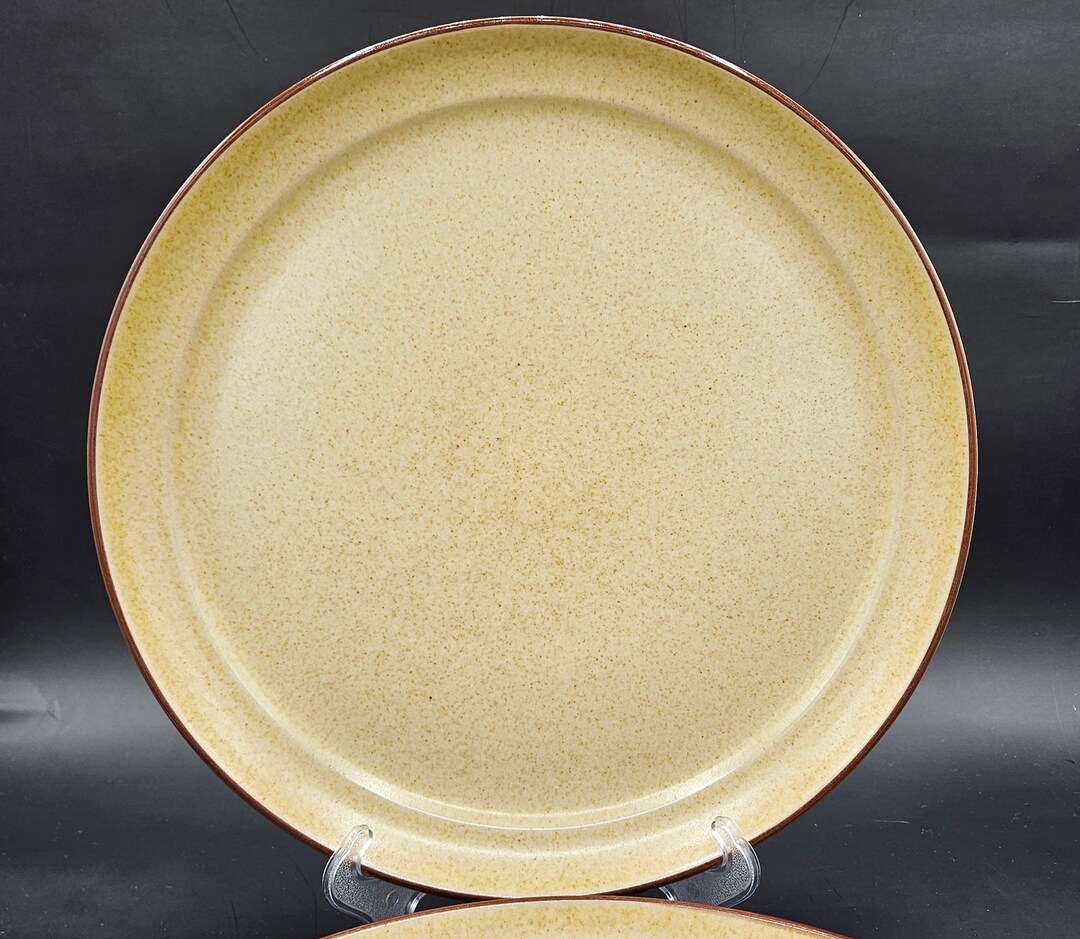 Gingerbread Noritake Stoneware Dinnerware, Japan ~ Set of Speckled Tan ...