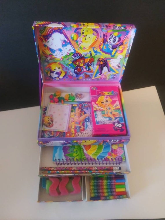 Vintage Lisa Frank Stationery Box full of a mixed lisa frank | Etsy