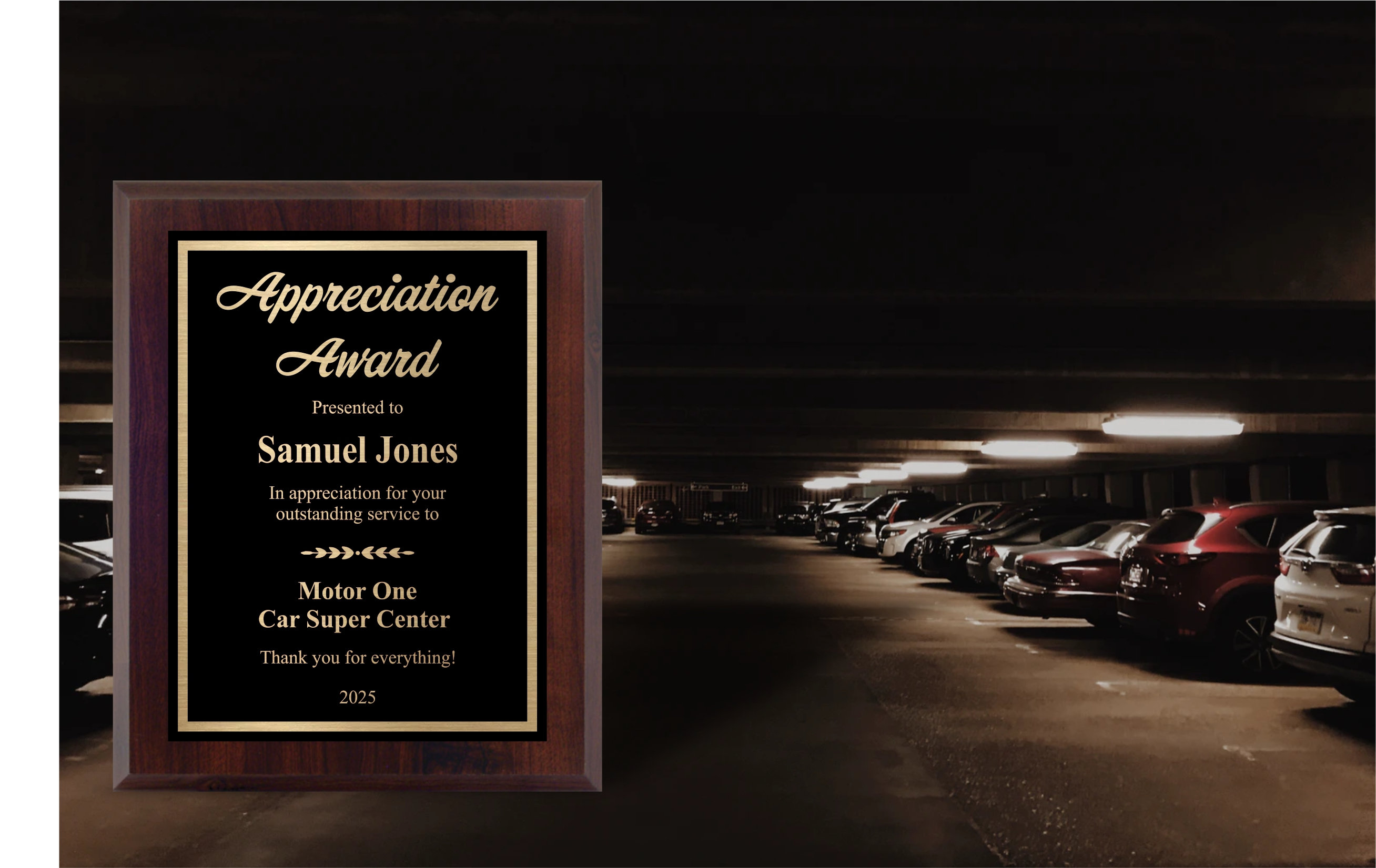 Custom Plaque for Appreciation - Laser Engraved Personalized Award ...