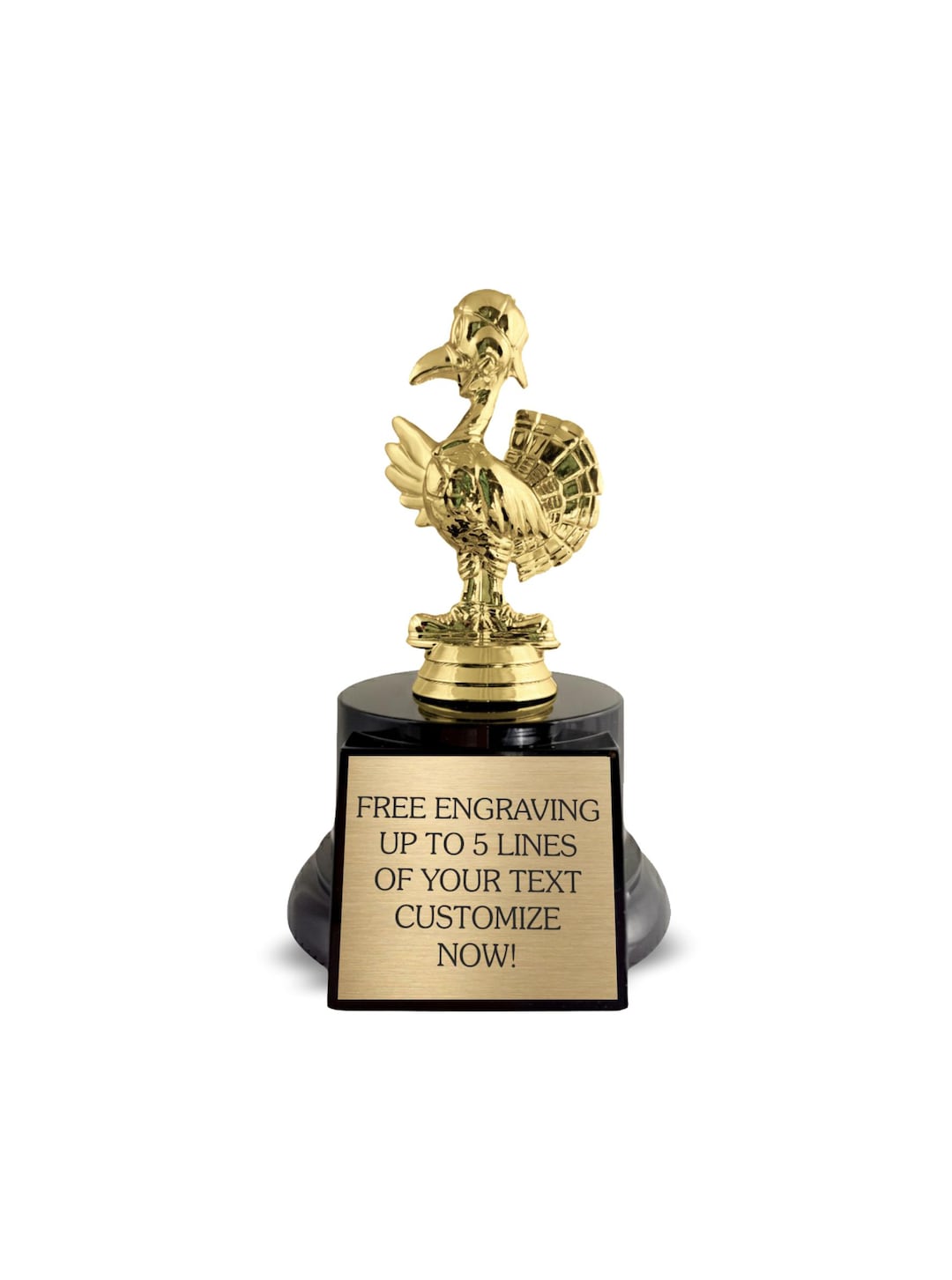 Turkey Trophy Award - Personalized Thanksgiving & Friendsgiving Prize ...