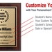 Student Recognition Award - Customized Academic Plaque for Students - Etsy