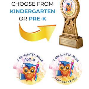 Kindergarten Graduation Trophy – Award for Graduating Pre-k ...