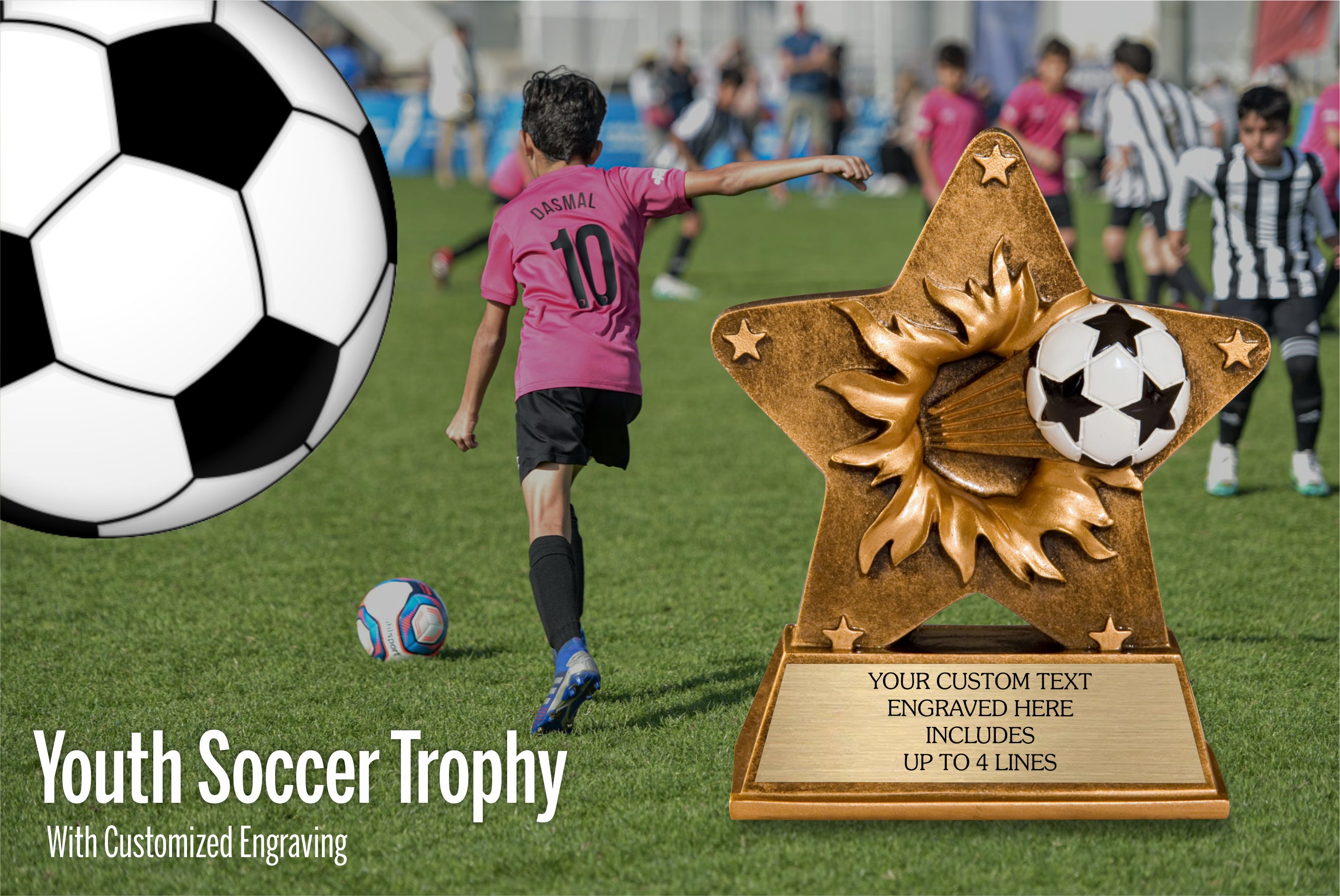 Team Soccer Trophies for Kids Includes Personalized - Etsy