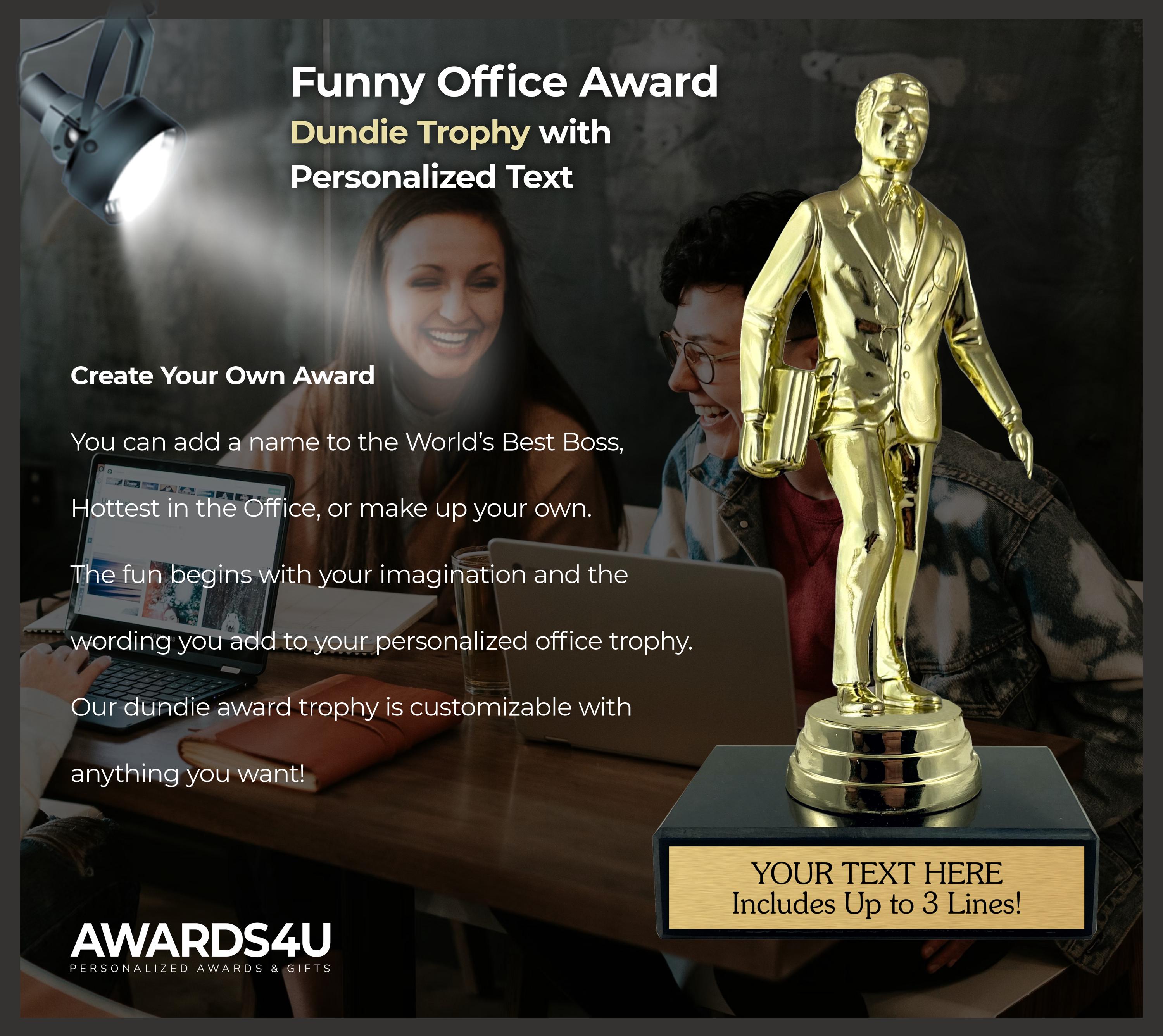 Dundie Award Trophy - Customizable Engraved Office Gift - Etsy