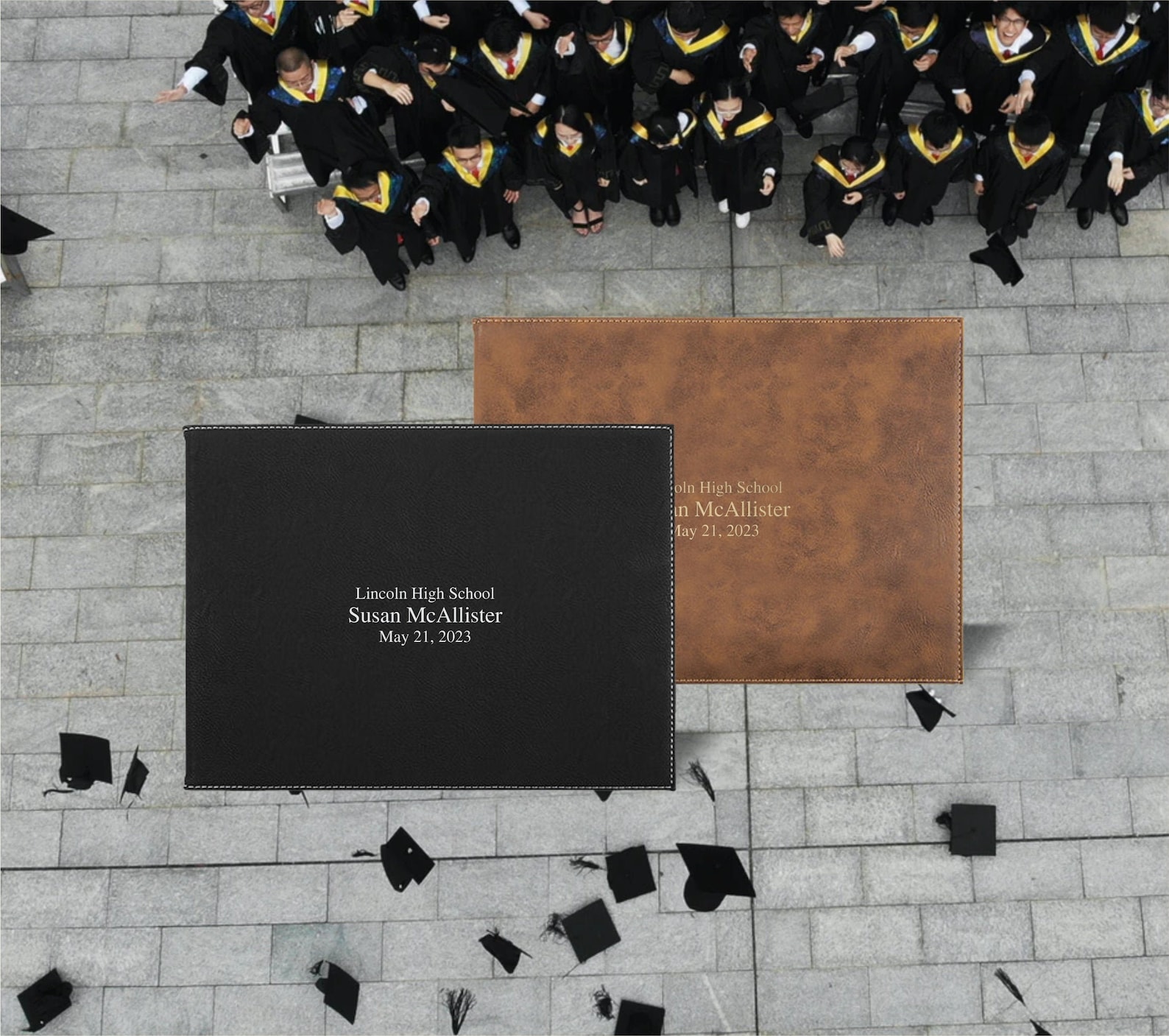 Personalized Diploma Holder - Custom Certificate Cover Engraved Gift ...