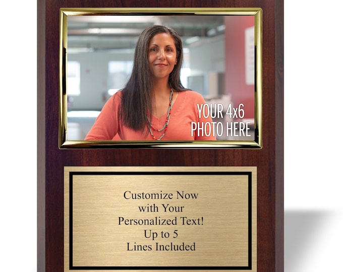 Laser Engraved Picture Plaque on Solid Wood - Etsy