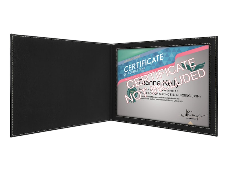 Personalized Diploma Holder - Custom Certificate Cover Engraved Gift ...