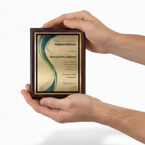 Employee Appreciation Plaque Personalized Gift - Recognition Award - Etsy